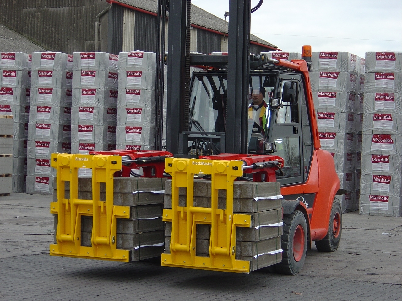 TK53 Twin Overhead Block Clamp - B&B Attachments Ltd